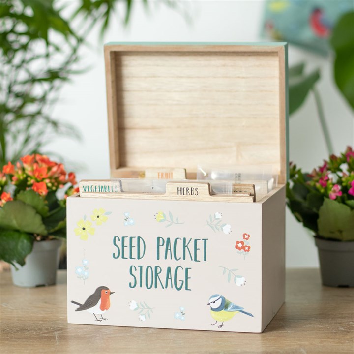 British Garden Birds Seed Packet Storage Box - Something Different ...