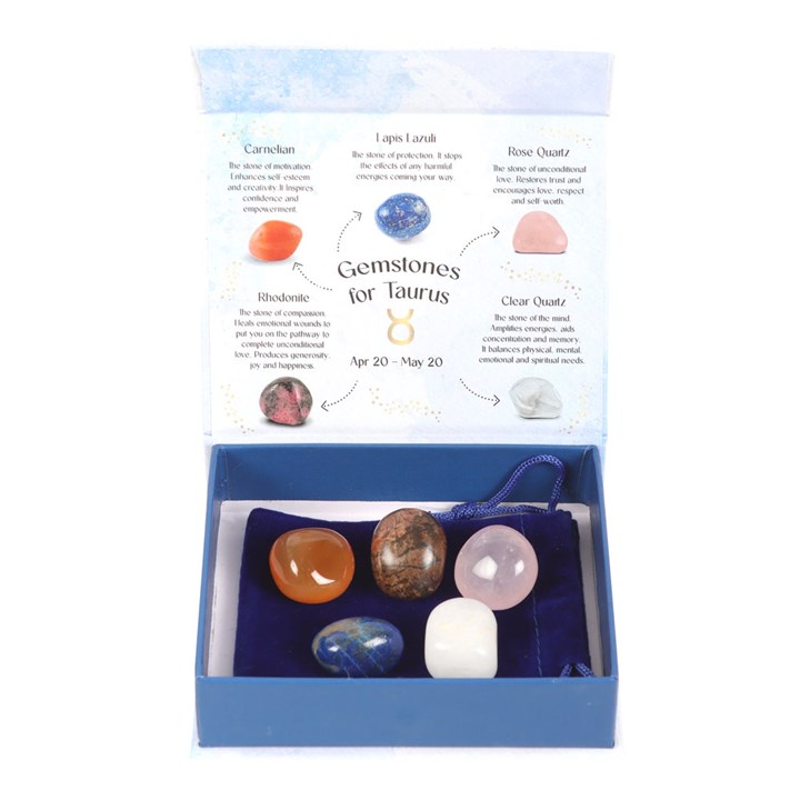 Taurus Crystal Tumblestone Set - Something Different Wholesale