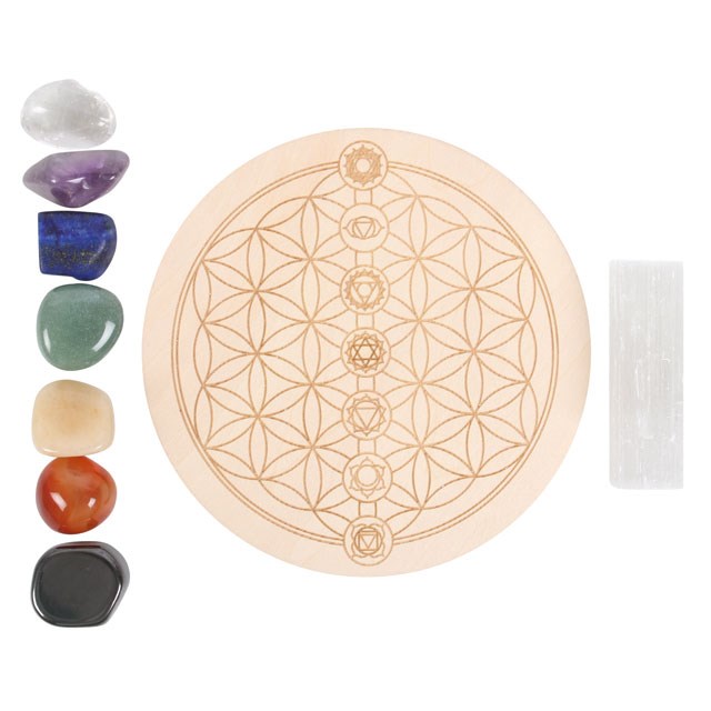 Chakra Crystal Grid Gift Set - Something Different Wholesale
