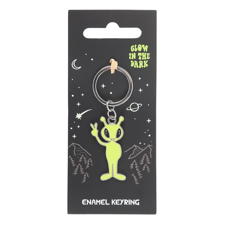 Glow in the Dark Alien Keyring - Something Different Wholesale