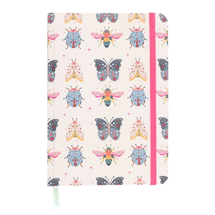 Floral Bug Print A5 Notebook - Something Different Wholesale
