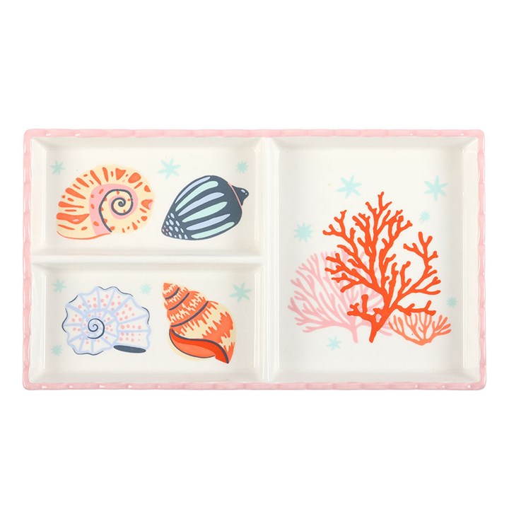 Pastel Shell and Coral Trinket Tray - Something Different Wholesale