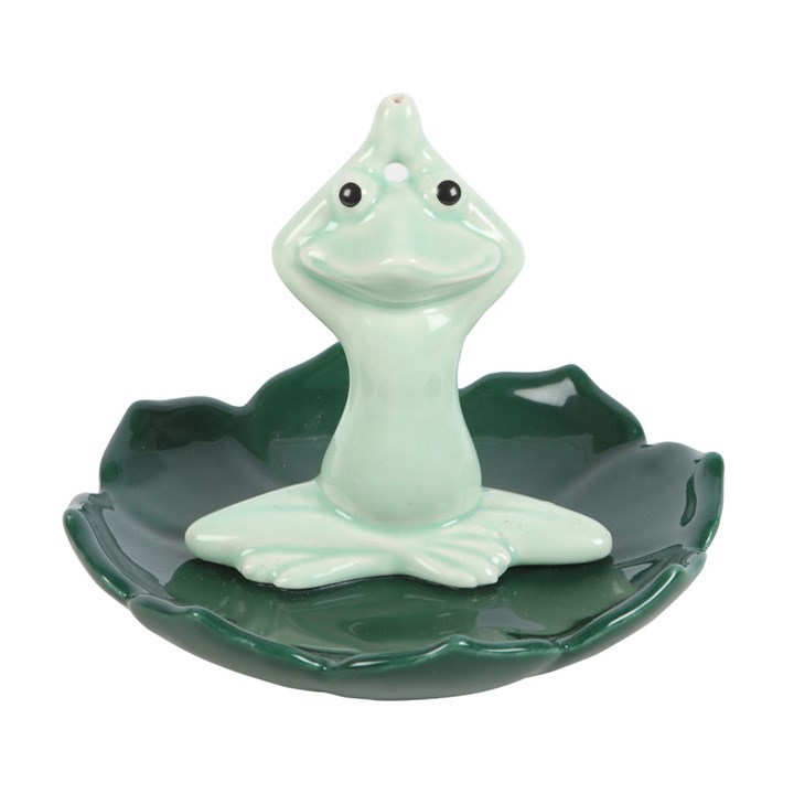 Yoga Frog Incense Stick Holder - Something Different Wholesale