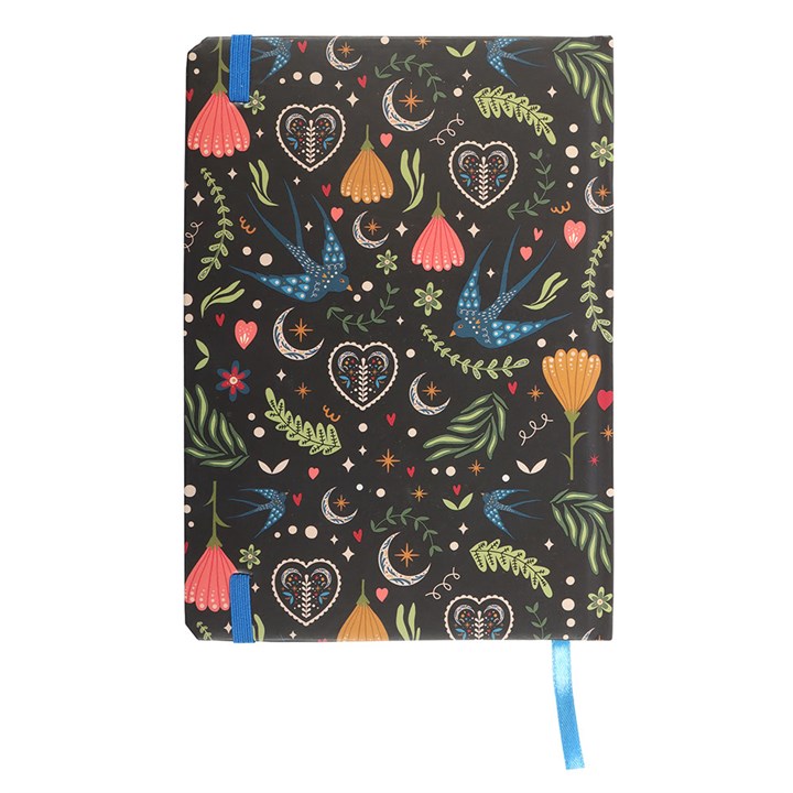 Midnight Bloom Print A5 Notebook - Something Different Wholesale