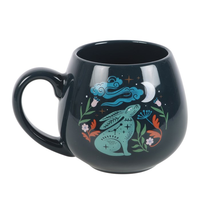 Midnight Hare Rounded Mug - Something Different Wholesale