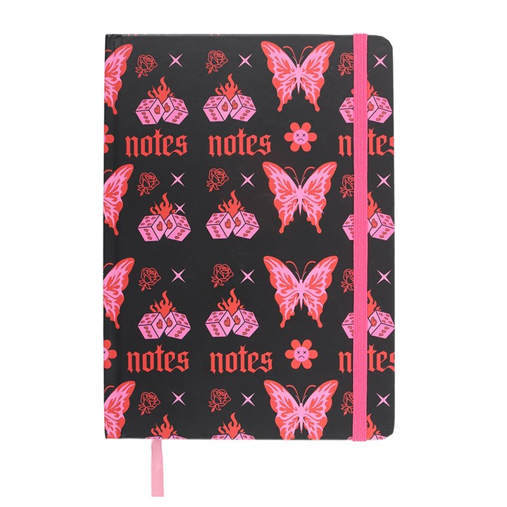 Flaming Butterfly A5 Notebook - Something Different Wholesale