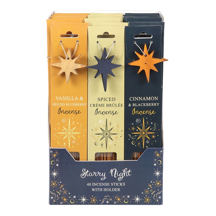 Set of 18 Starry Night Incense Stick Gift Sets in Display - Something ...