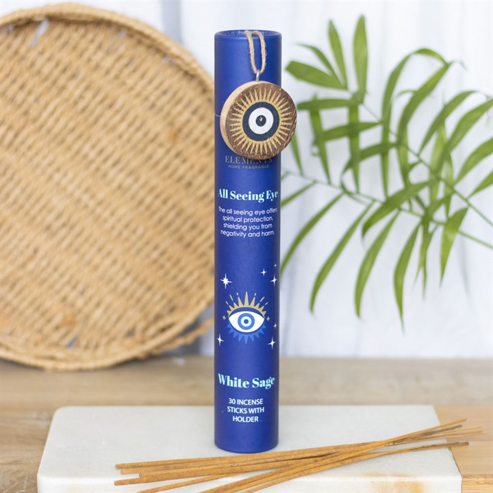 Set of 12 All Seeing Eye White Sage Incense Stick Gift Sets - Something ...