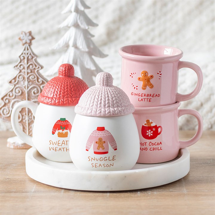 Pink Gingerbread Latte Mug - Something Different Wholesale