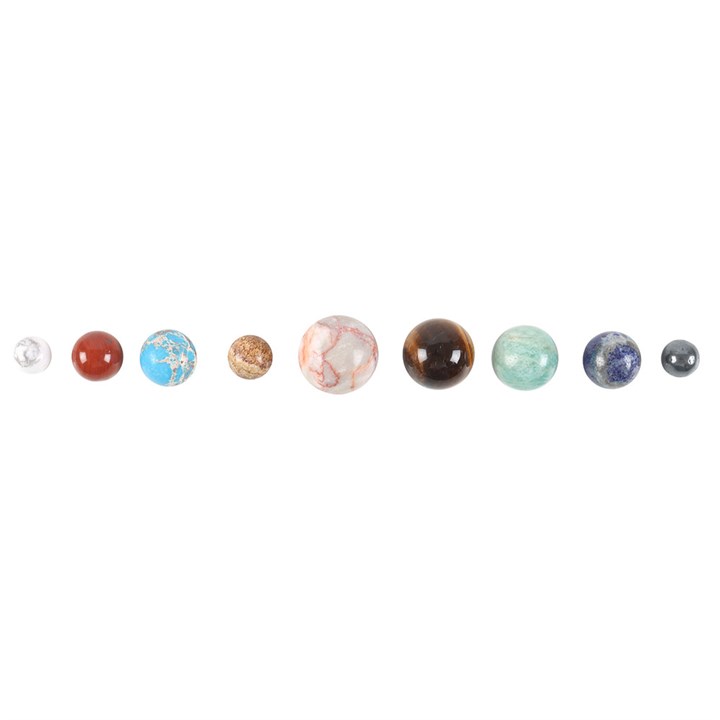 Solar System Gemstone Crystal Sphere Set - Something Different Wholesale