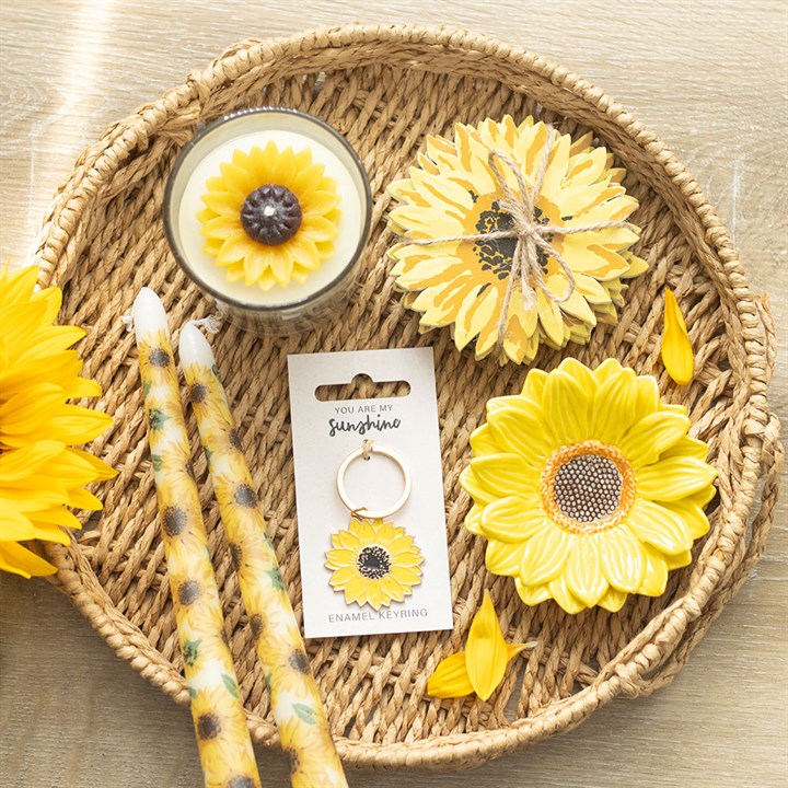 You Are My Sunshine Sunflower Keyring - Something Different Wholesale