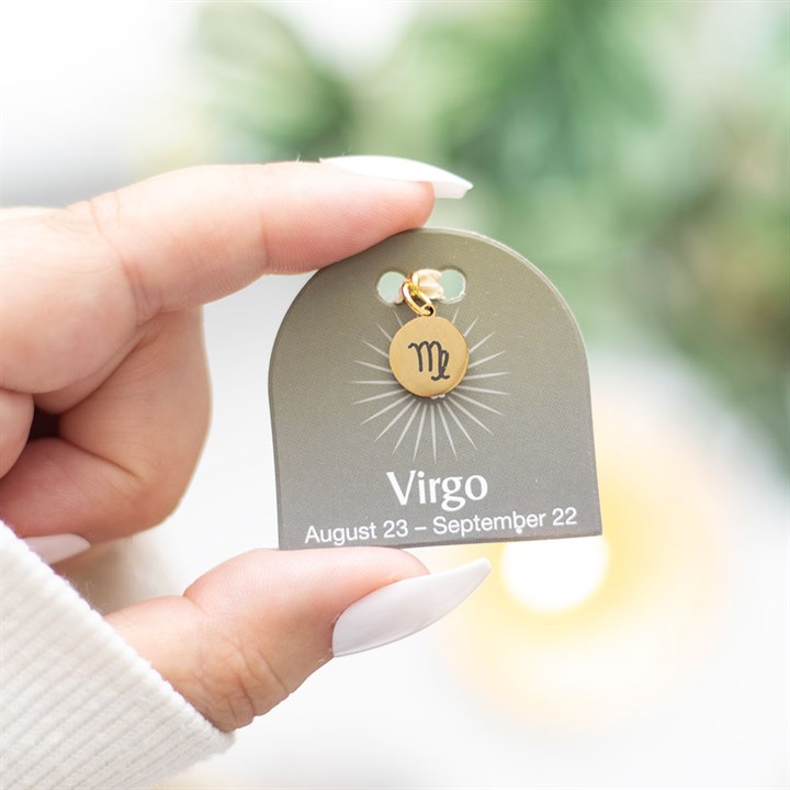 Virgo Gold Tone Zodiac Sign Charm - Something Different Wholesale