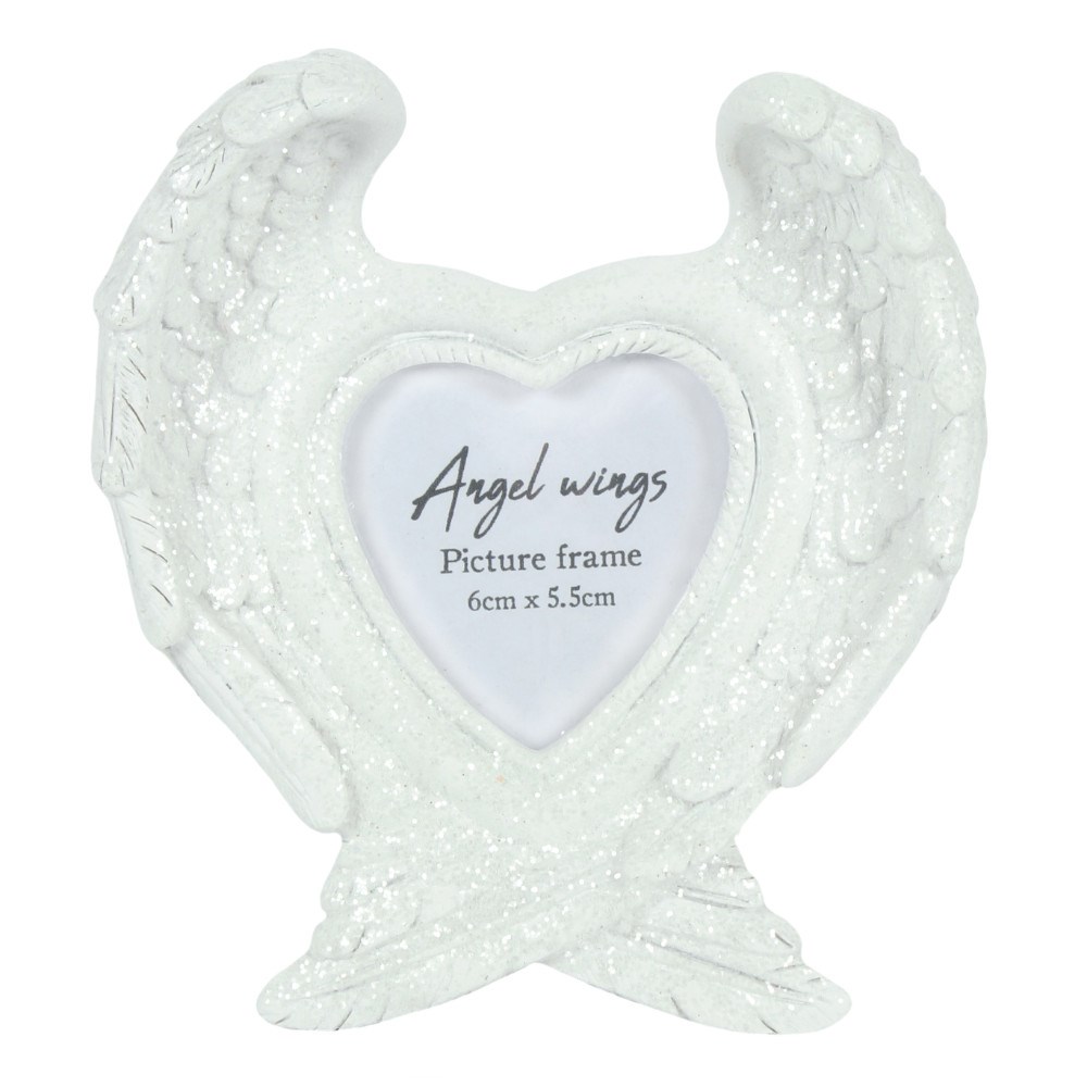 Glitter Angel Wing Photo Frame - Something Different Wholesale
